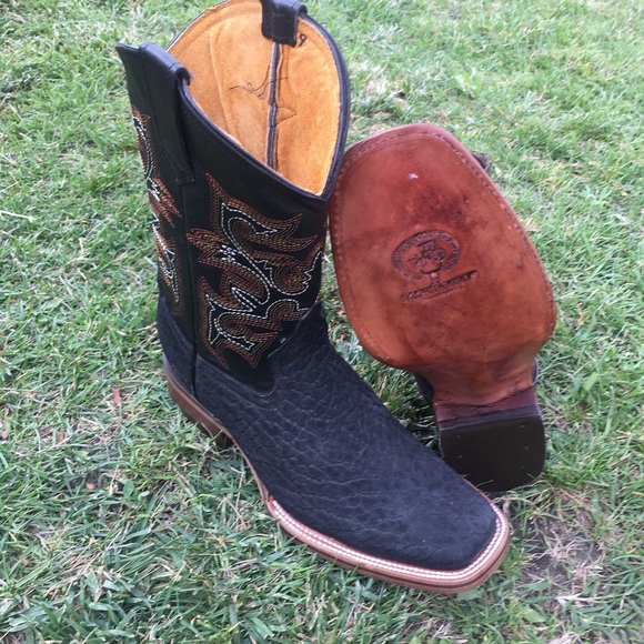 Carreta | Shoes | Mens Western Rodeo Cowboy Boots Bull Neck Leather ...